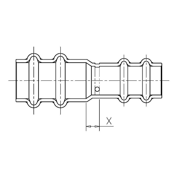Mueller Refrigeration Press REDCPGL118X12 Reducing Coupling