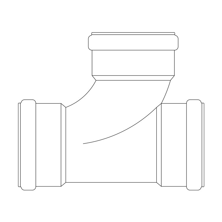 Drain Sewer Pipe & Fittings GPK H4TYG Tee Wye