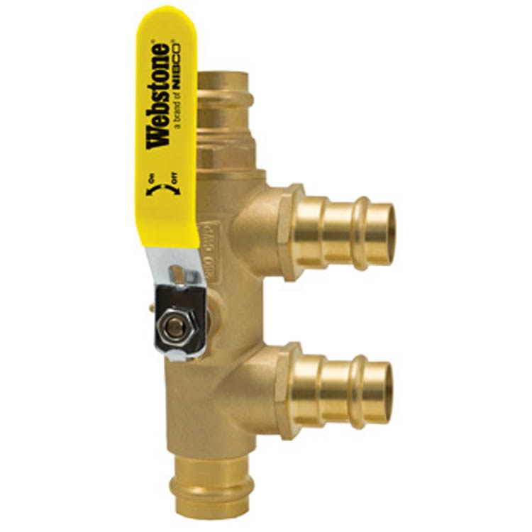 Webstone H-88655 Ball Valve Purge Tee